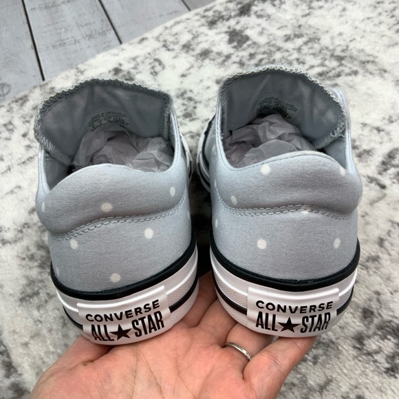 Converse | Shoes | Nib Converse Ctas Madison Ox Gray Polka Dot | Poshmark